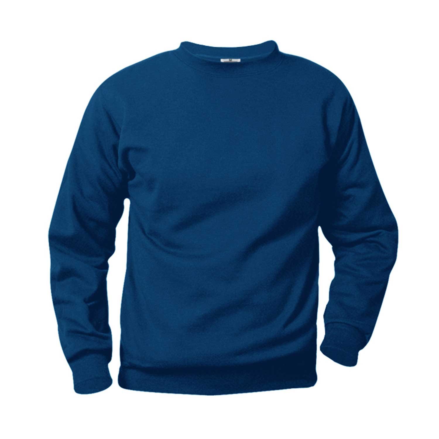 Navy Crew Neck Sweat Top W Logo Boys Girls Uniformsbycambridge